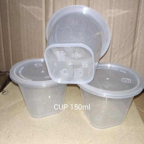Jual THINWALL GELAS CUP KOTAK 150ML - CUP PERSEGI 150 ML - ISI 25 PCS ...