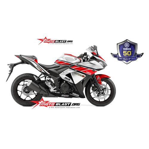 Jual Decal Stiker YAMAHA R25 LIVERY 50th ANNIVERSARY FULL BODY ...