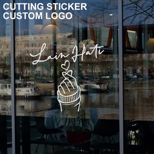 Jual Stiker Dinding Kaca Custom Sticker Cutting Logo Desain Sendiri ...