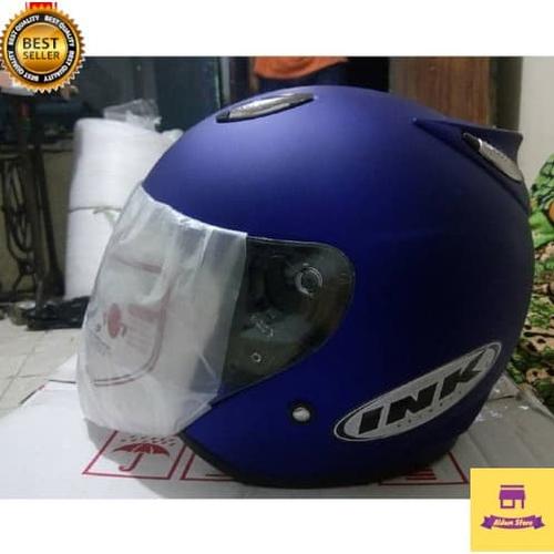 Jual Helm BEST1 INK Centro Half Face biru doff SNI keren terbaru - Kota ...