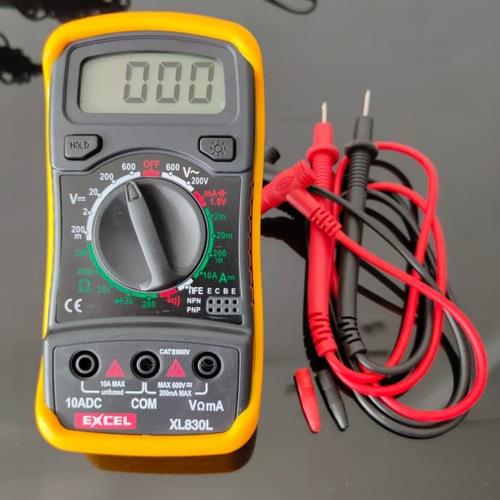 Jual Multimeter Digital Multitester Excel XL830L CATII AVO Volt Amper ...
