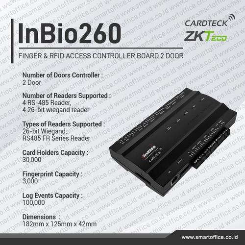 Jual Inbio 260 Access Controller Board Finger RFID Access 2 Doors ...