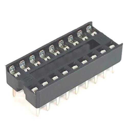 Jual Socket IC DIP18 DIP-18 soket IC DIP 18 pin 18P Square Pitch 2.54mm ...