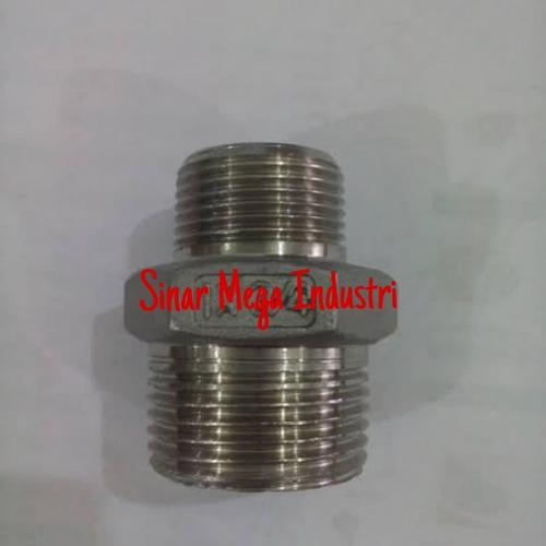 Jual HEX nipple reducer 3/4" x 1/2" / Fitting hex nepel reducer SS316 - Jakarta Barat - Sinar ...