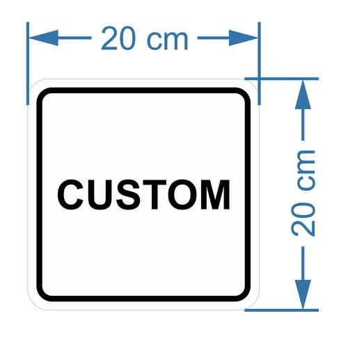 Jual Rambu / Sign Custom 20cm x 20cm - Akrilik/ Acrylic 2mm - Kota ...