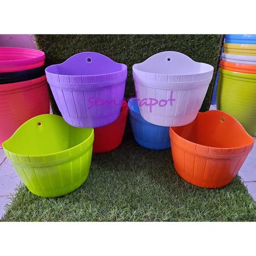 Jual Pot Bunga Tanaman Dinding Gentong Ukuran 22 cm - Merah - Kota ...