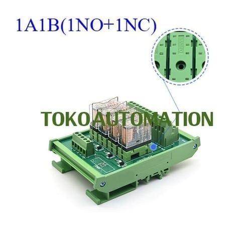 Jual 4 channel PLC control panel relay module 16A 12V DC NPN PA32 ...