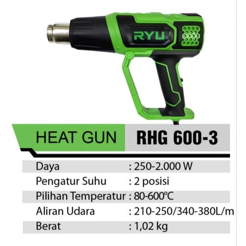 Jual Heat Gun RYU RHG 600-3 - Kota Medan - Sing Mesin | Tokopedia