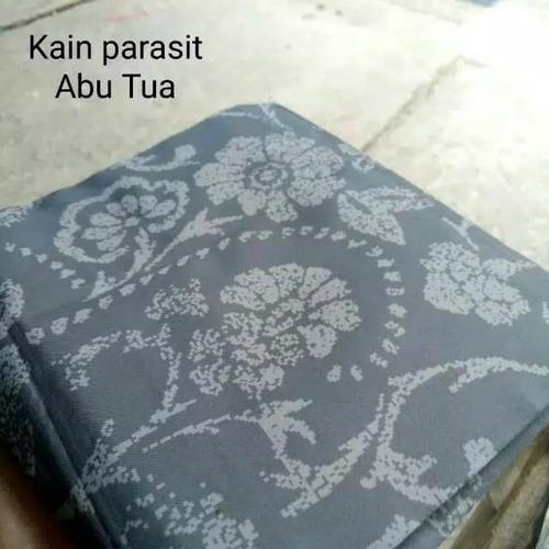 Jual BAHAN KAIN PARASUT PARASIT MOTIF BUNGA ABU PUTIH BERSIH - Abu-abu ...