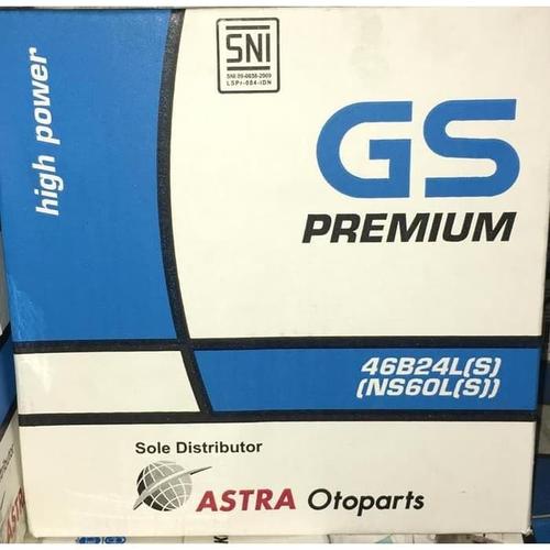 Jual Aki GS Astra Premium NS60L 12v 45Ah/Battery Accu GS ASTRA NS60L ...