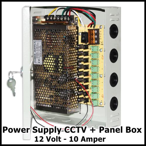 Jual Power Supply CCTV 12V 10A with Box Panel Up To 9 Camera - Kota ...