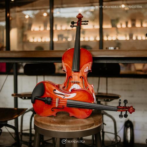 Jual Biola Akustik 4/4 Mandalika Original Full Set Hardcase Impor ...
