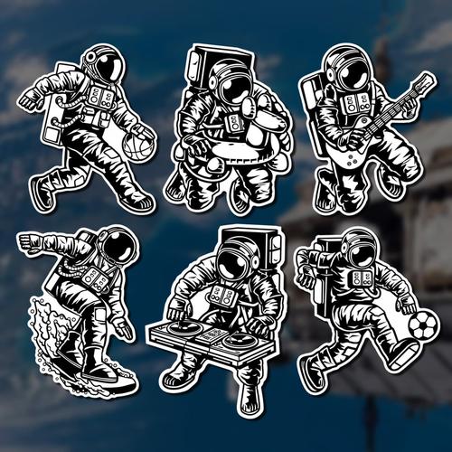 Jual Stiker/Sticker Astronaut 3 untuk Laptop, Mobil, Koper, dll - Kota ...