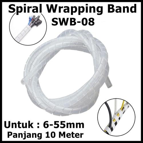 Jual Spiral Wrapping Band Kabel Cable SWB 8 6mm sampai 55mm Per Bungkus ...