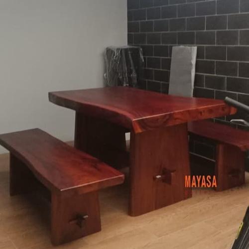 Jual Set Meja Makan, Meja Cafe, Meja Restaurant Minimalis Kayu Trembesi ...