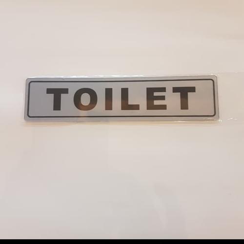 Jual SIGN LABEL TOILET 19,5x4,5cm STIKER LABEL PCV TOILET - Jakarta ...