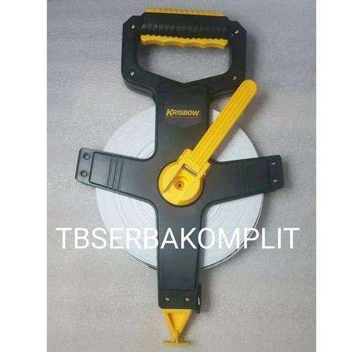 Jual Meteran Tancap 50M Krisbow Meteran Rol Tanah Measuring Tape Roll ...