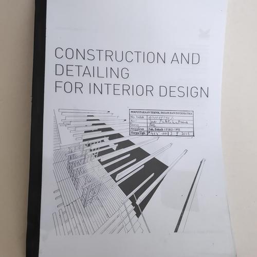 Jual Construction & Detailing For Interior Design Book - Jakarta Utara ...