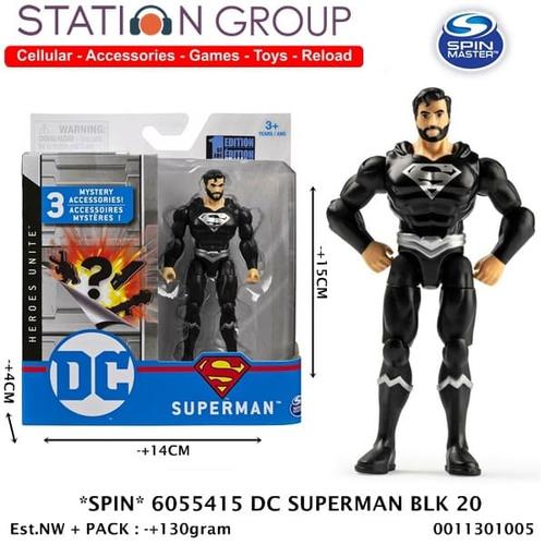 Jual SPIN MASTER 6055415 ACTION FIGURE DC SUPERMAN BLACK 20 - MAINAN ...
