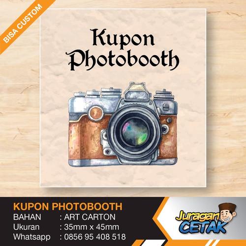 Jual KUPON SOUVENIR PHOTOBOOTH 35mmx45mm KUT kartu photo booth ...