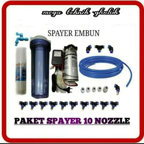 Jual Paket Misting Mesin Embun Walet 10 Titik Nozzle Sprayer Hydroponik ...