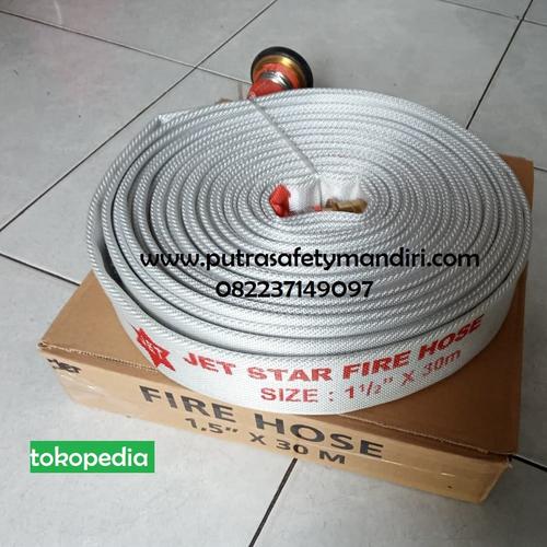 Jual JETSTAR FIRE HOSE CANVAS 1.5"X30M COUPLING MACHINO 10BAR SELANG DAMKAR - Jakarta Barat ...