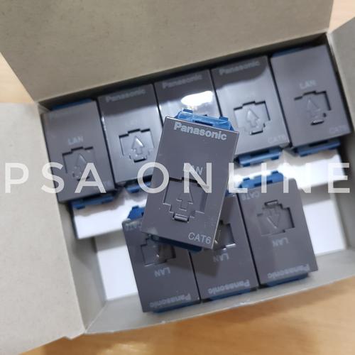 Jual Panasonic Wide Series Outlet Data Cat6 WEJ 24886 H Black - Jakarta ...