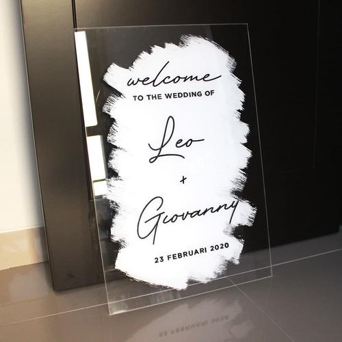 Jual Acrylic Welcome Sign / Welcome Signage / Papan Acrylic / Papan ...