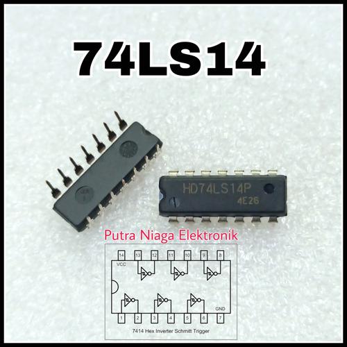 Jual ic TTL 7414 74LS14 Hex Gate SN74LS14N HD74LS14P Dip 14p - Kota Bandung - Putra Niaga ...