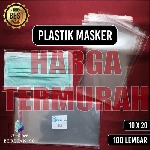 Promo PLASTIK OPP 10X20 CM TEBAL 18 MIC / PLASTIK MASKER ISI 100 LBR ...