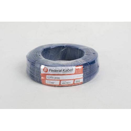 Jual Federal Kabel NYA 1x1.5mm² 100m Kabel tunggal kawat tembaga SNI ...