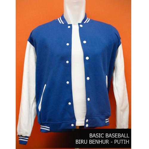 Jual Jaket Baseball Varsity Biru Benhur Putih Biru Putih - XXL ...