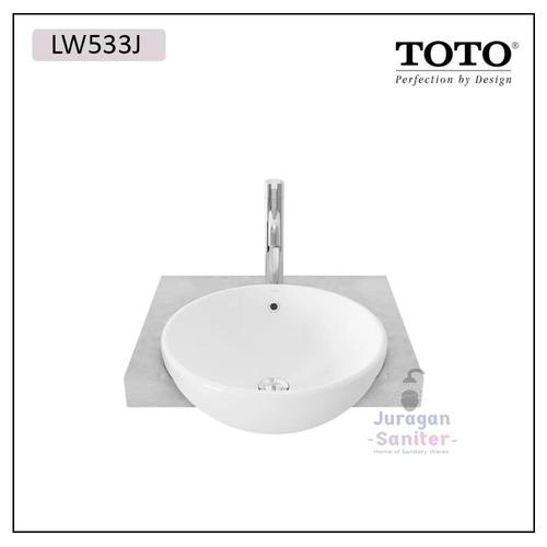 Jual Toto LW533J Semi Recessed Lavatory|Wastafel Toto Setengah Meja ...