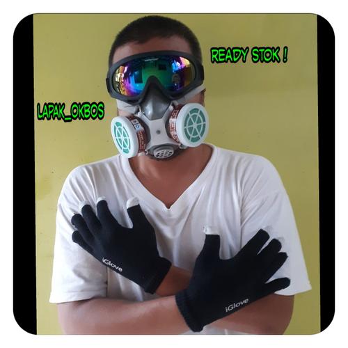 Jual Masker Airsoft Asap Debu FULLFACE IMPORT Kimia FULL FACE LUXURY ...