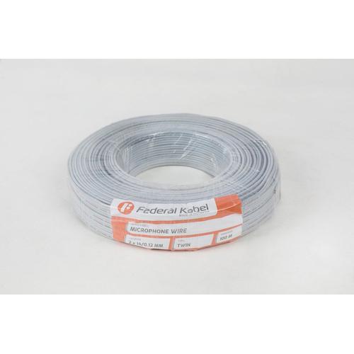 Jual Federal Kabel Microphone Stereo Twin 2x10/0.14mm 100 meter / Kabel ...