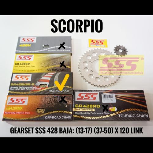 Jual GIRSET SCORPIO SSS BAJA 428 RANTAI SSS 120 HSBT - SSS HSBT ...
