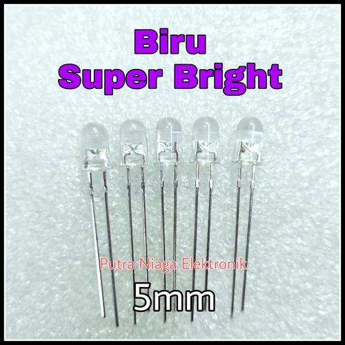 Jual LED 5mm Biru Super Bright Bening Super Blue 5mm - Kota Bandung ...