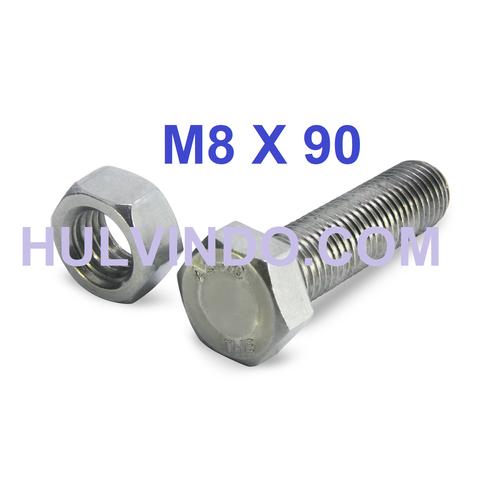 Jual BAUT MUR HEX STAINLESS STEEL 304 M8 X 90 - Kota Tangerang - Toko Aneka Guna Tangerang ...