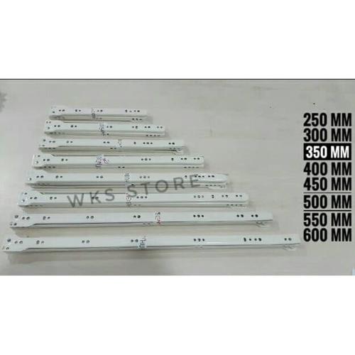 Jual Rel Laci HUBEN 25 cm Putih Drawer Cabinet Slide HUBEN RLH - Kota ...