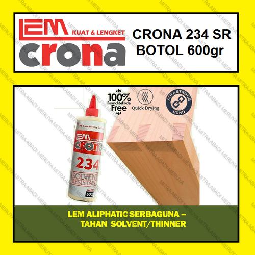 Jual Lem Crona 234 SR 600 gr Lem Kayu BEST SELLER ALIPHATIC WOOD GLUE ...