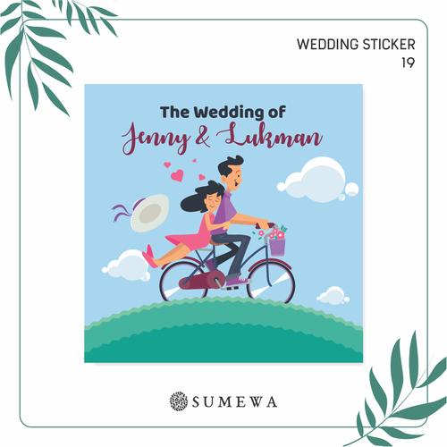 Jual Sticker Souvenir Pernikahan / Wedding Sticker - 019 - Kab. Sleman ...
