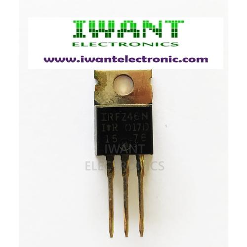 Jual IRFZ46 IRFZ 46 IRFZ46N POWER MOSFET IRFZ46 TO-220 50V GRADE B ...