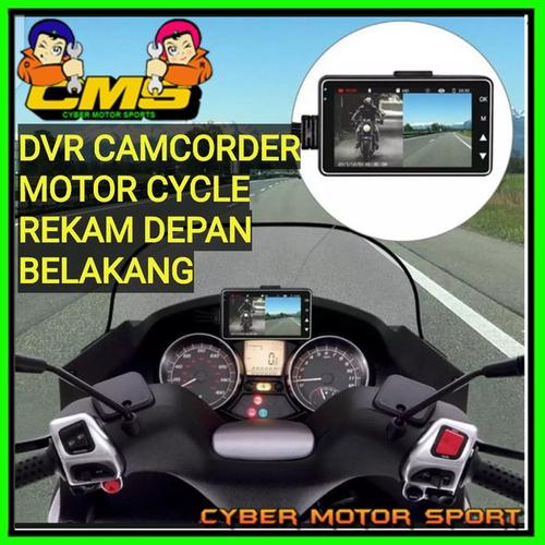 Jual cctv Kamera motor rekam depan belakang waterproof. Dashcam sepeda ...