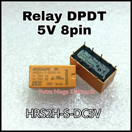 Jual Relay DPDT 5V DC 8Pin / 5VDC 8p High Quality 5 Volt - Kota Bandung ...
