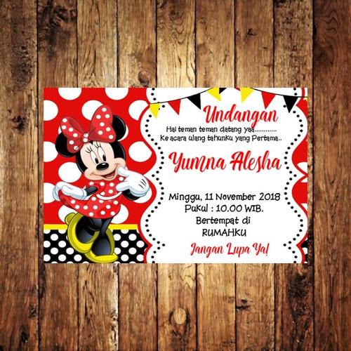 Jual Undangan Ulang Tahun Anak Mickey Minnie Mouse - Kota Surabaya ...