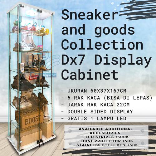 Jual Lemari 6 rak Kaca Etalase display pajangan Toko Sepatu Sneakers ...