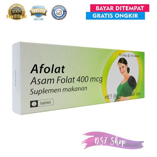 Jual Asam Folat AFOLAT / folic acid 400mcg - Kab. Sleman - DS7 Shop ...