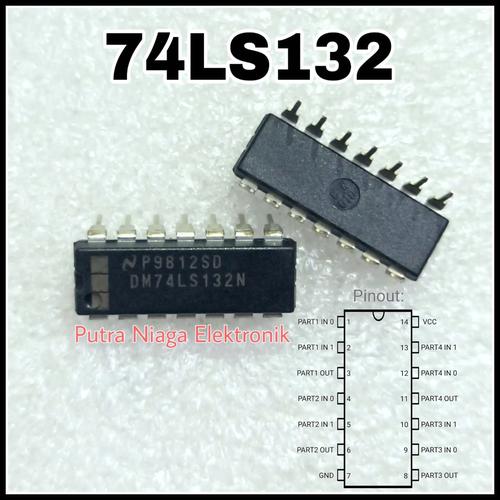 Jual ic TTL 74132 74LS132 DM74LS132N SN74LS132N Dip 14p - Kota Bandung - Putra Niaga Elektronik ...