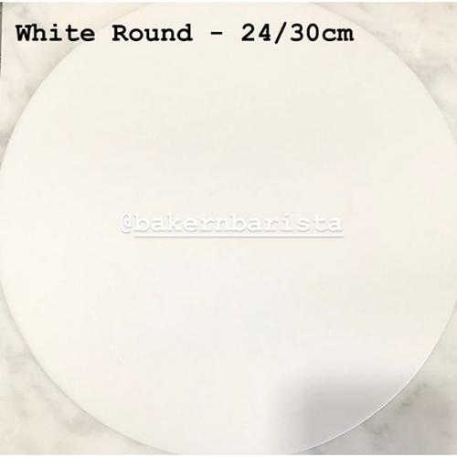Jual White Cake Board Round Square / Tatakan kue bulat kotak putih ...