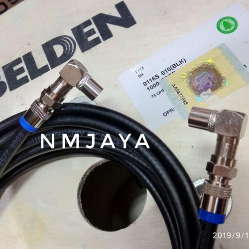 Jual Kabel TV Antenna RG6 Belden RG6 Original siap pakai 1meter [male siku] - 1meter - Jakarta ...